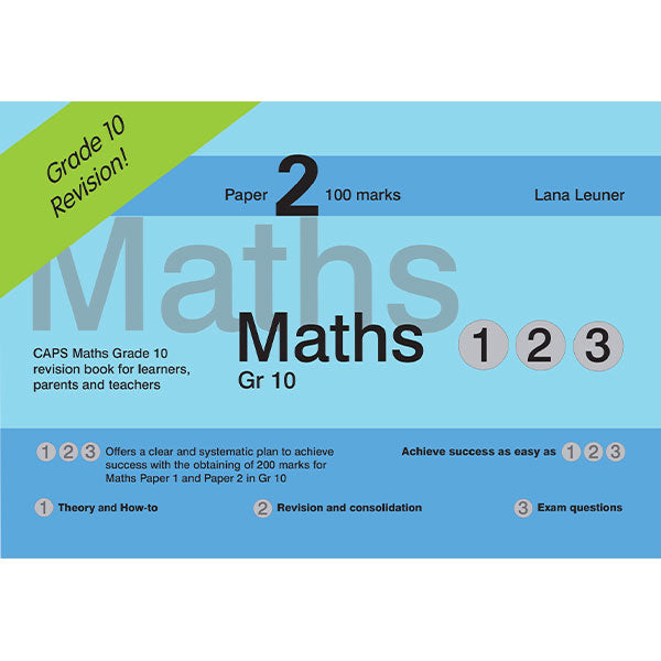 Gr 10 Maths 123 Revision Book Paper 2 – Afro School Suppliers